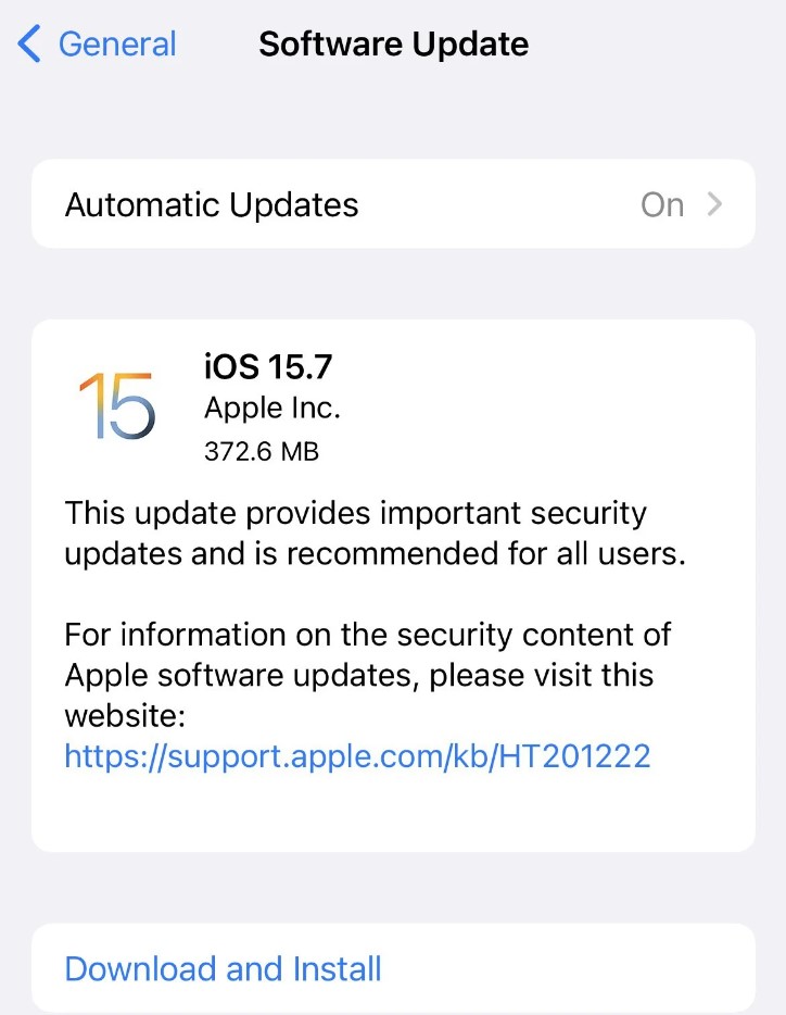 Nếu không cập nhật được lên iOS 16 thì đã có iOS 15.7.1 - Tin tức công nghệ - HoangHaMobile
