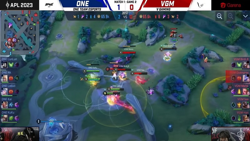 VGM tiếp tục hành trình tại APL 2023 sau 7 ván đấu nghẹt thở