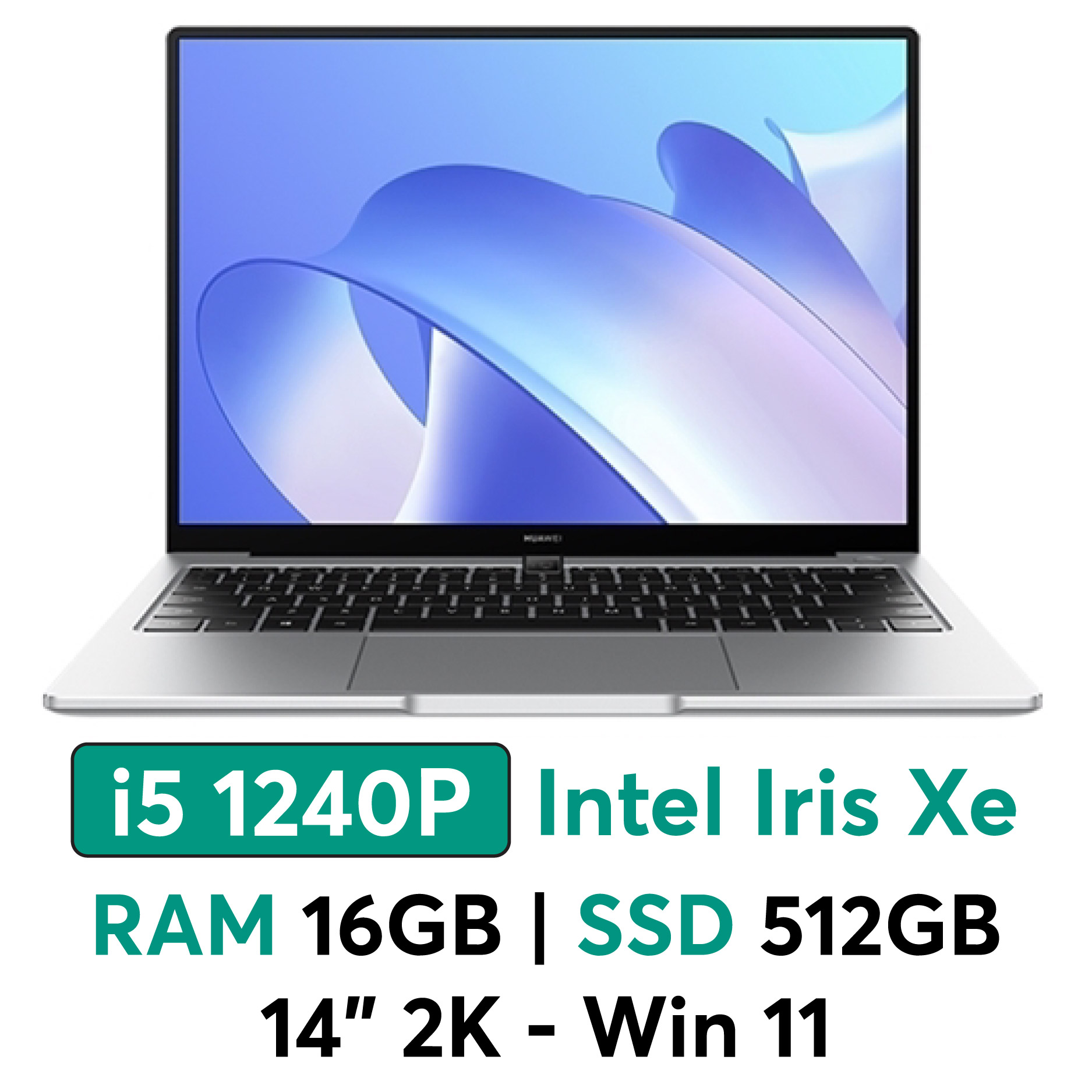 Laptop HUAWEI MateBook 14 2022 (i5-1240P/16GB/512GB/14" 2K/Windows 11 ...