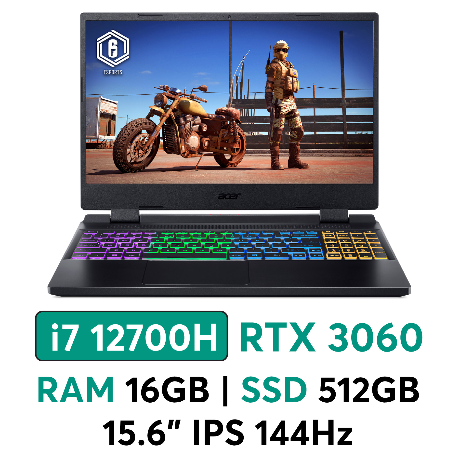 Laptop Acer Nitro 5 Tiger AN515-58-79UJ ( i7-12700H/16GB/512GB PCIE ...