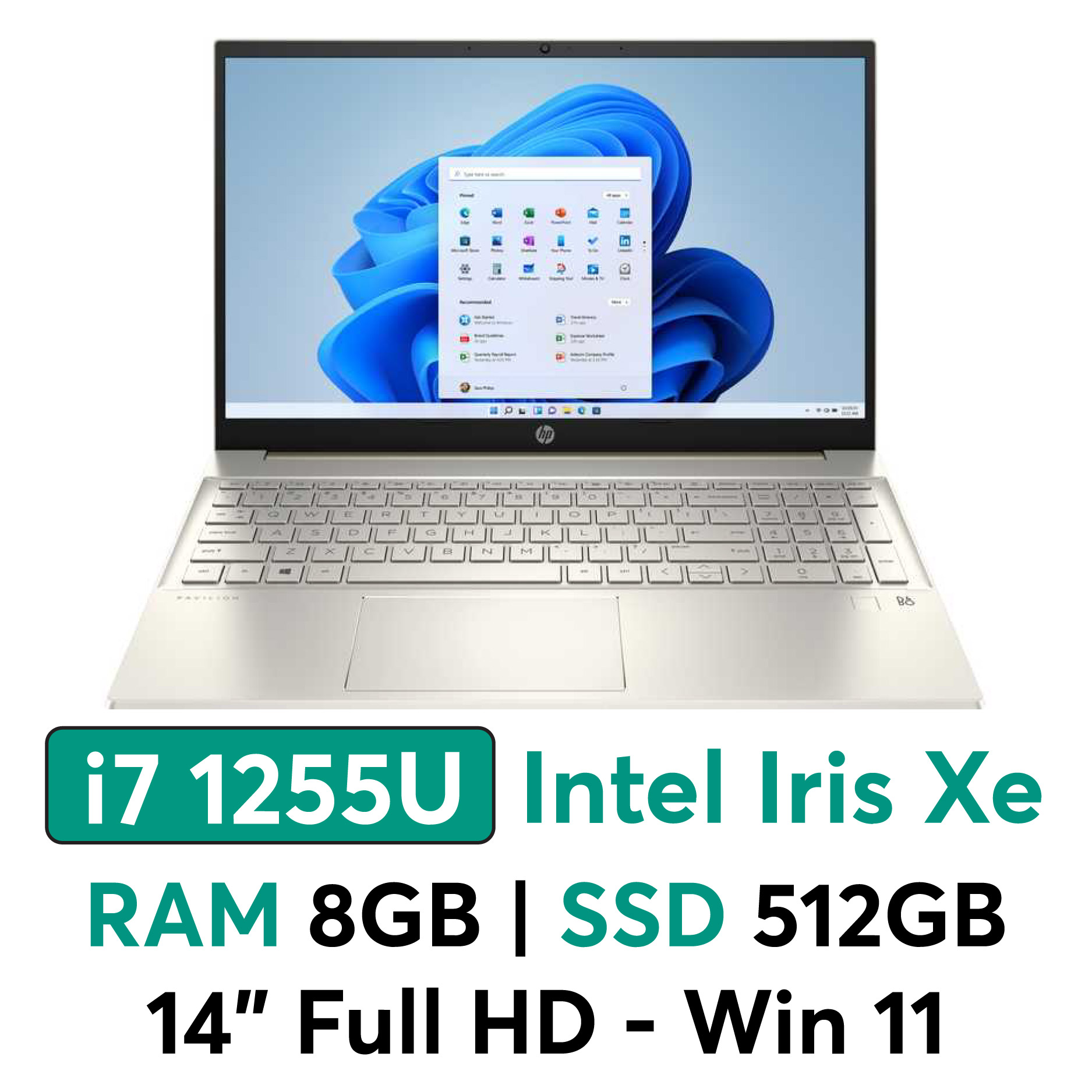 Laptop HP Pavilion 14-dv2072TU-7C0W1PA, i7-1255U/8GB/512GB/Intel ...