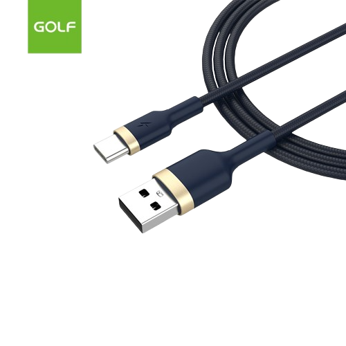 Cáp Golf USB-A to Type-C 2.4A GC-71T dây dù 1M - Chính hãng