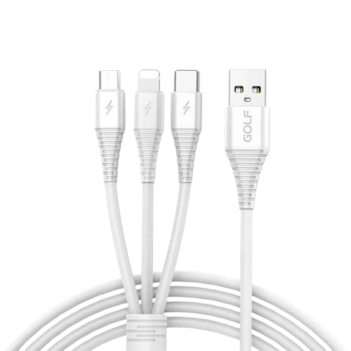Cáp Golf 3 in 1 sạc nhanh 3A GC-65 1m