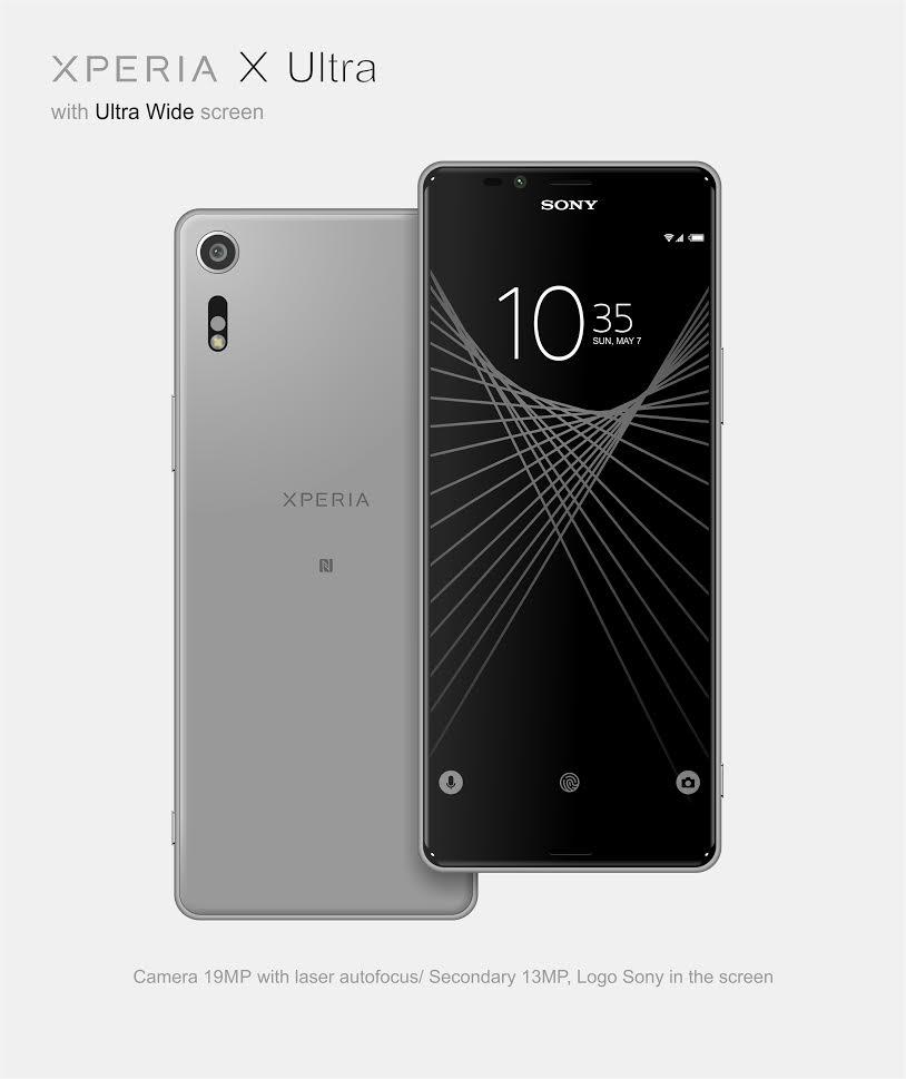 Bất ngờ xuất hiện mẫu Sony X Ultra với màn hình 6.45 inch, tỉ lệ 18:9 ...