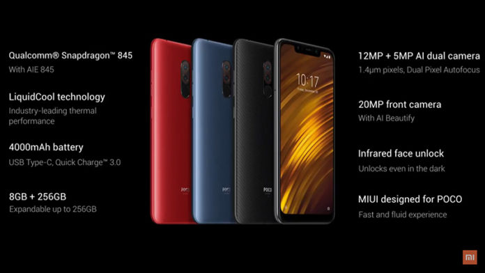 Poco F1 ra mắt: Snapdragon 845, tản nhiệt chất lỏng, RAM 8GB, camera ...