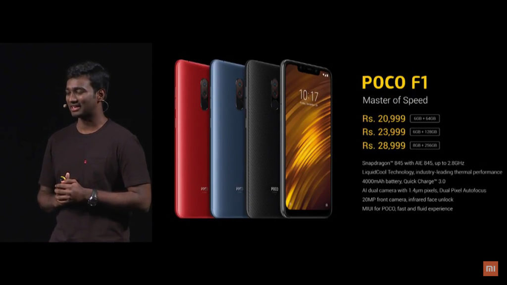 Poco F1 ra mắt: Snapdragon 845, tản nhiệt chất lỏng, RAM 8GB, camera ...