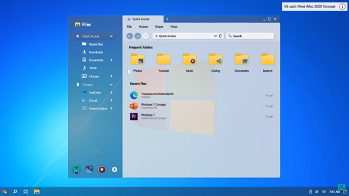 Xuất hiện hình ảnh concept mới của hệ điều hành Windows 7 tuyệt đẹp