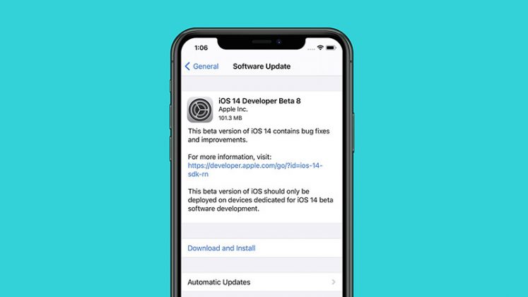 Apple lại tiếp tục phát hành iOS 14 Beta 8 dành cho các nhà phát triển
