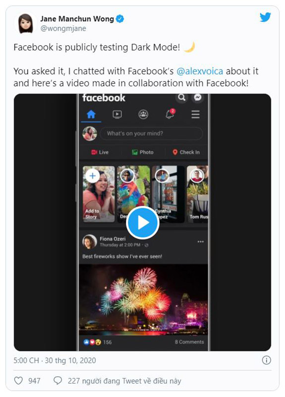 Ứng dụng Facebook đang được thử nghiệm Dark Mode trên toàn cầu