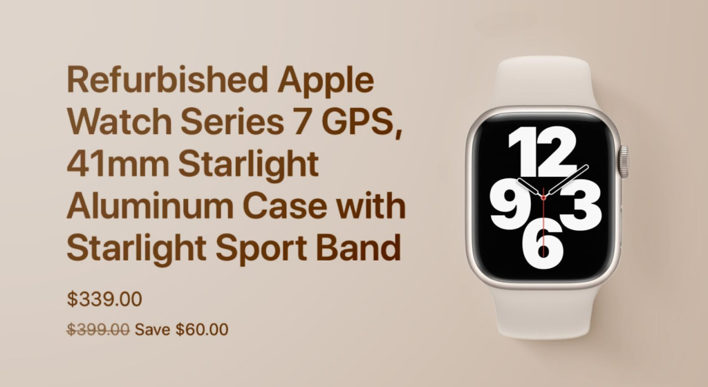 Apple bắt đầu bán các mẫu Apple Watch Series 7 tân trang với giá rẻ hơn ...