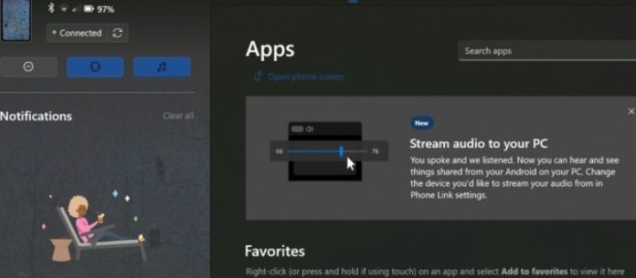 Windows 11 sắp có tính năng "Stream audio to your PC" giúp chia sẻ âm thanh với điện thoại ...