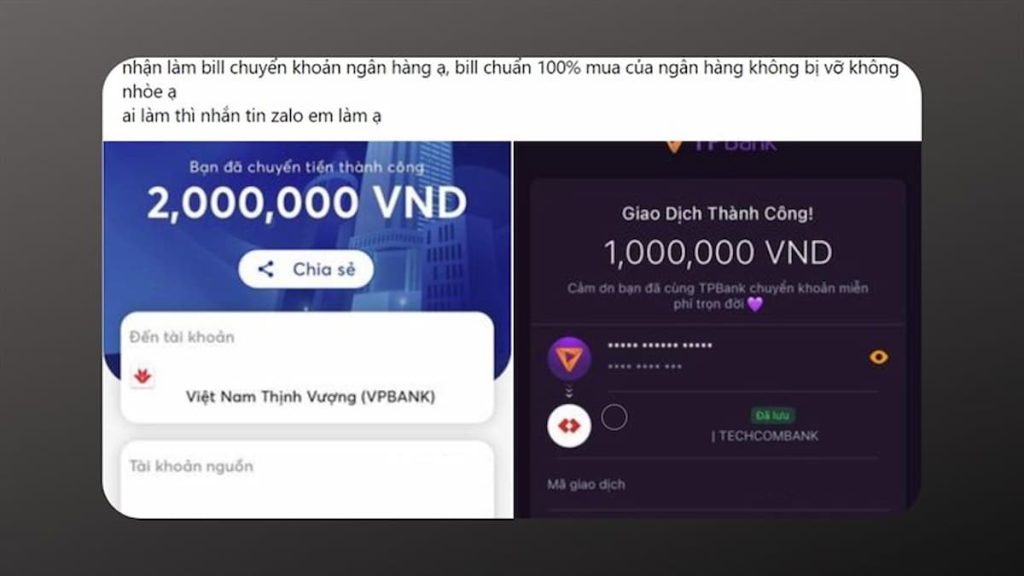 Cách nhận biết các bill chuyển khoản giả khi giao dịch - Tin tức công ...