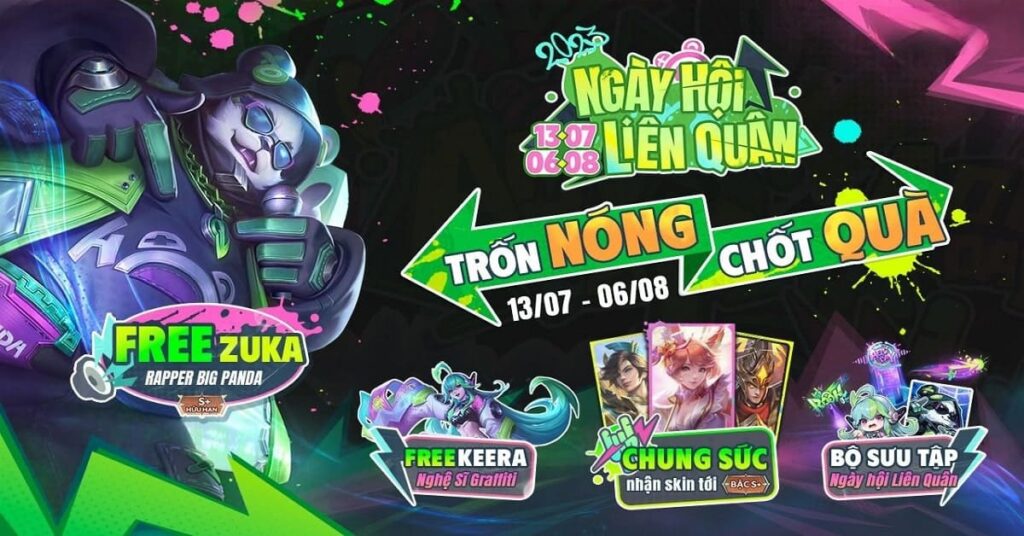 Sự kiện Liên Quân: Cách săn skin Liên Quân Mobile mới nhất