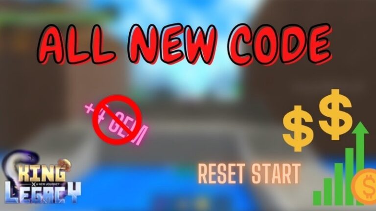 Code King Legacy mới nhất [2/2026] - Full code reset Stat, Gems