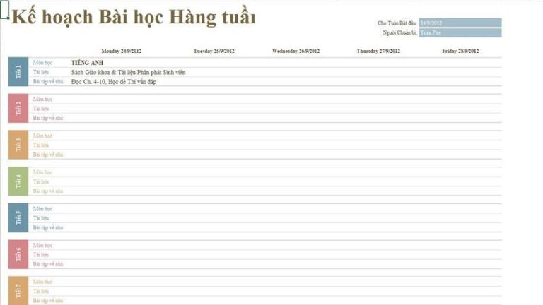 Tổng hợp các mẫu file Excel hay dùng nhất