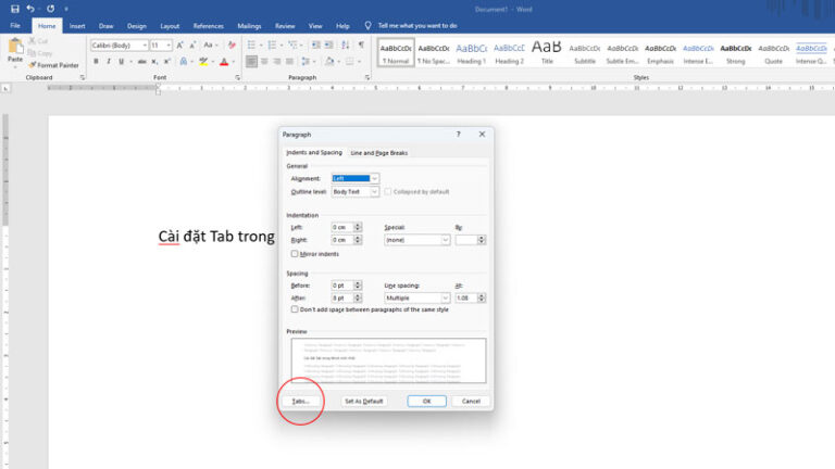 Các cách cách đặt tab trong word - Tin tức công nghệ - HoangHaMobile