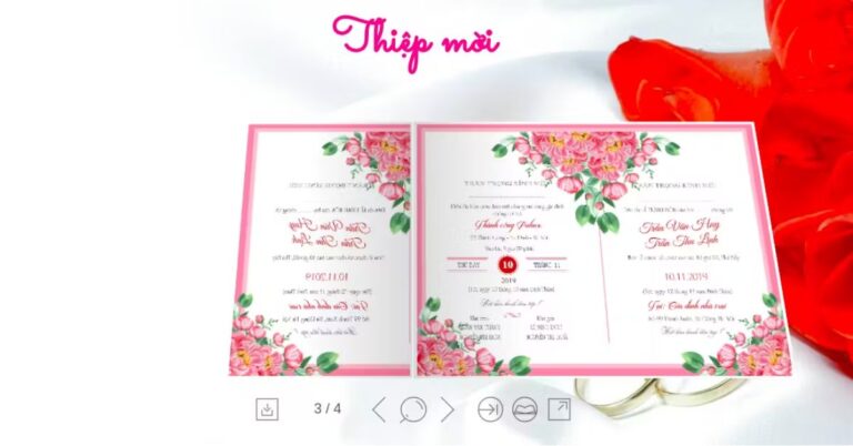 Thiệp cưới online: 10 trang thiết kế miễn phí