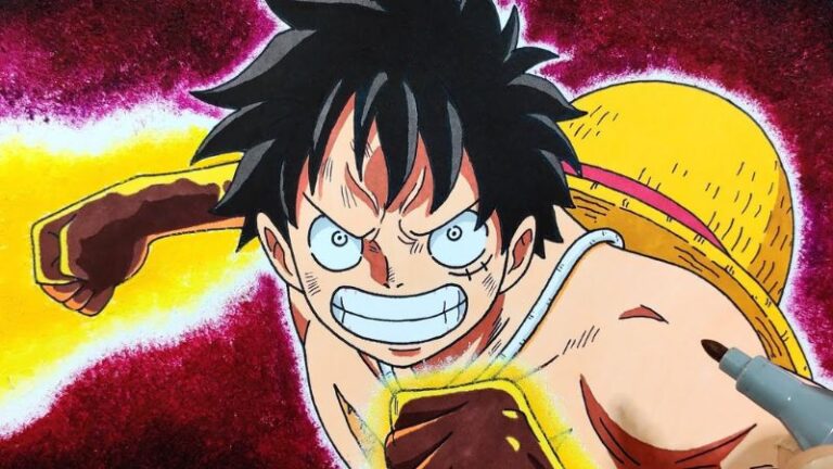 Hướng dẫn vẽ Luffy đơn giản: Một số mẫu tranh Luffy đẹp