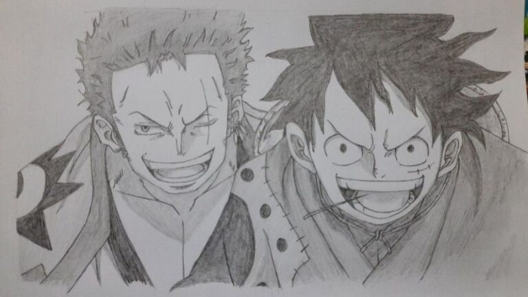 Hướng dẫn vẽ Luffy đơn giản: Một số mẫu tranh Luffy đẹp
