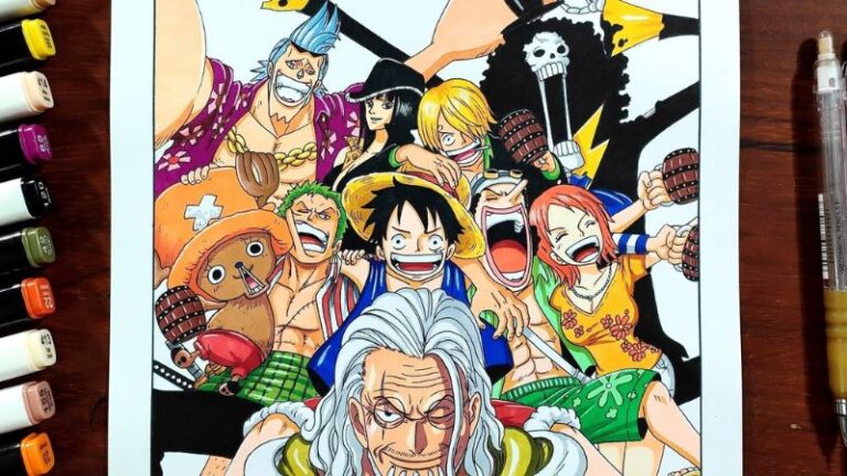 Hướng dẫn vẽ Luffy đơn giản: Một số mẫu tranh Luffy đẹp