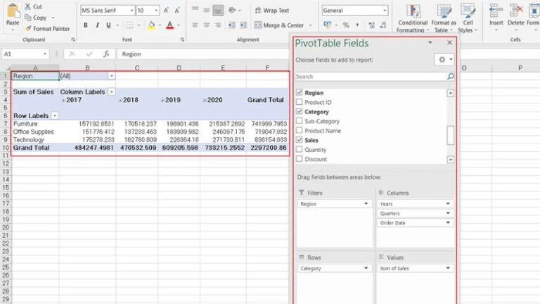 Pivot table là gì? Cách sử dụng Pivot Table trong Excel