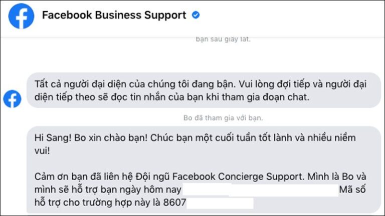Cách Chat Support Facebook, liên hệ trực tiếp