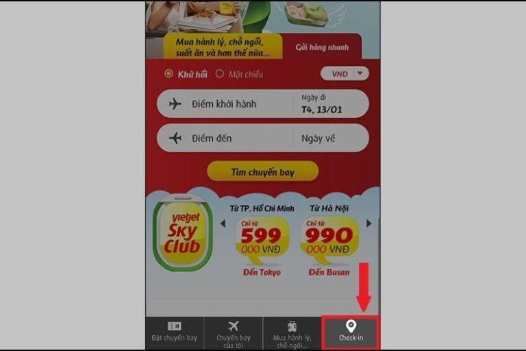 Hướng dẫn check in online Vietjet đơn giản và nhanh nhất