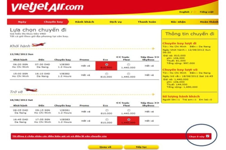 Hướng dẫn check in online Vietjet đơn giản và nhanh nhất