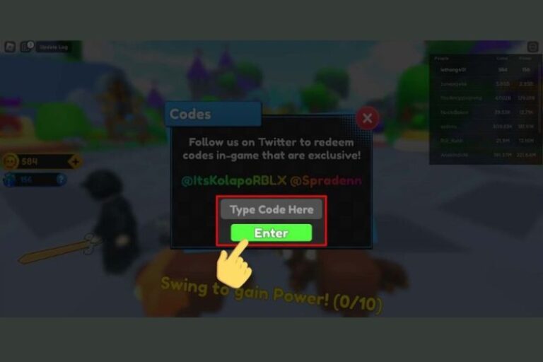 Chi tiết bộ code Sword Fighters Simulator mới nhất 9/2025