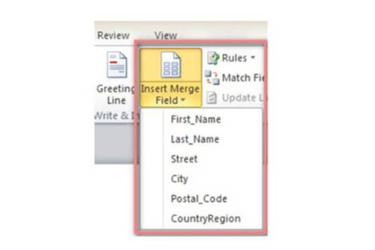 Cách sử dụng mail merge trong Word để trộn văn bản