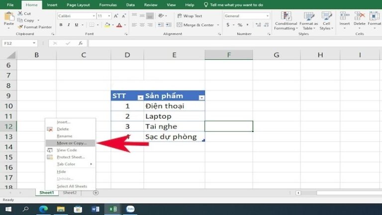 Cách copy và di chuyển giữa các Sheets trong Excel đơn giản nhất