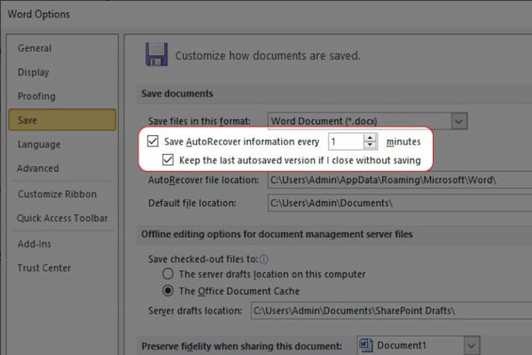 Cách lấy lại file Word chưa lưu, đã xoá, bị lưu đè nhanh chóng