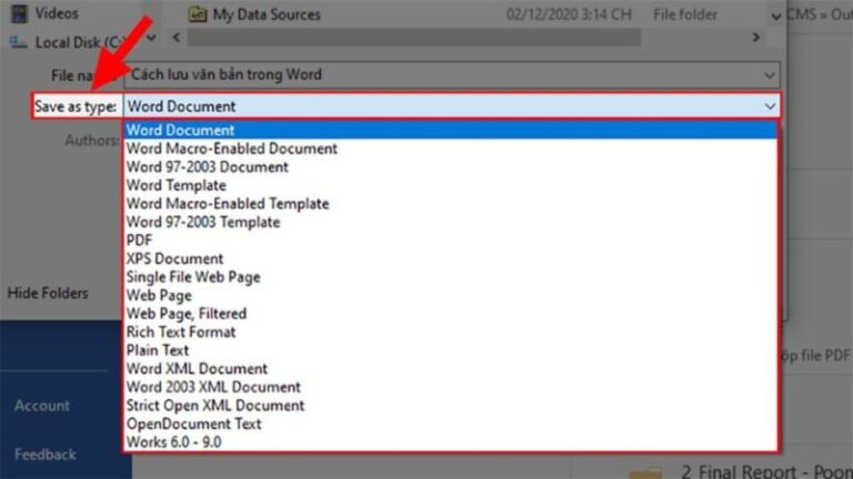 Hướng dẫn cách lưu File Word nhanh chóng, chi tiết nhất