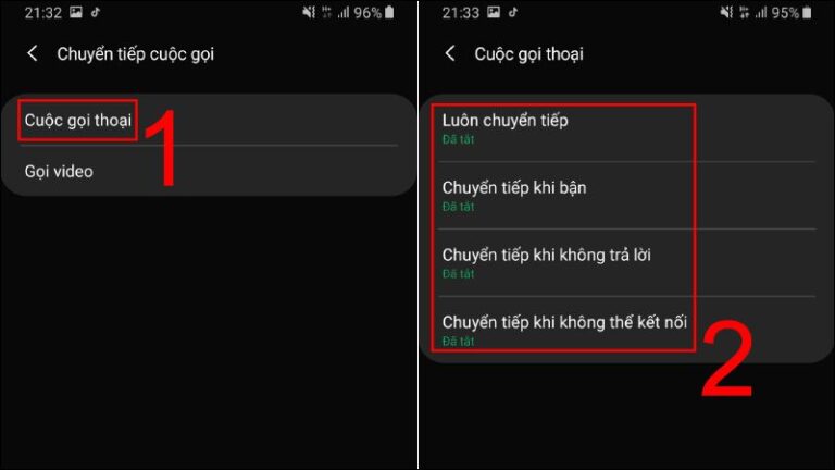 Cách bật chuyển tiếp cuộc gọi trên điện thoại Android, iPhone
