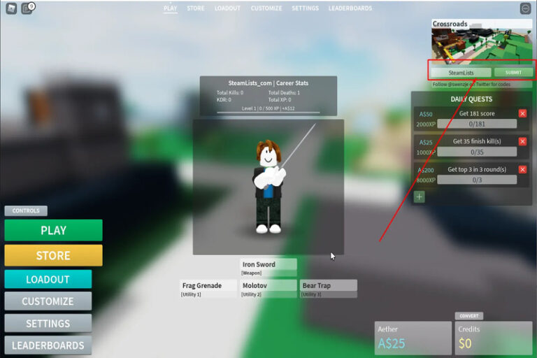 Code Combat Warriors Roblox mới nhất trong tháng 10/2025