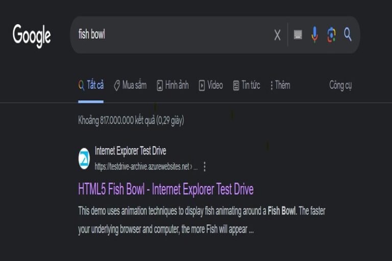 Cách test hiệu năng máy tính bằng game Fish Bowl siêu hiệu quả