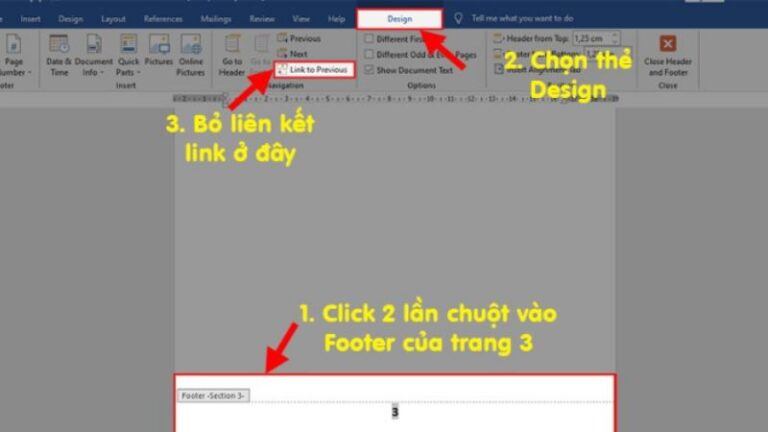 Cách tạo Header and Footer trong Word cho mọi phiên bản