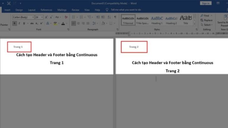 Cách tạo Header and Footer trong Word cho mọi phiên bản
