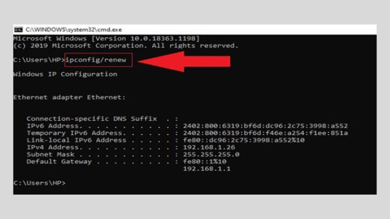 Cách dùng lệnh ipconfig để làm mới, reset địa chỉ IP cho máy tính