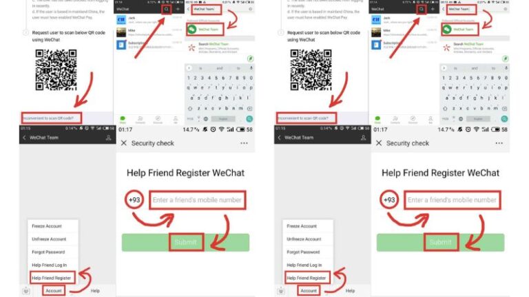 Hướng dẫn cách đăng ký Wechat mà không cần quét mã QR