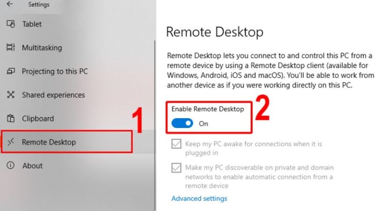 Remote Desktop Connection: Cách bật và sử dụng trên laptop, PC