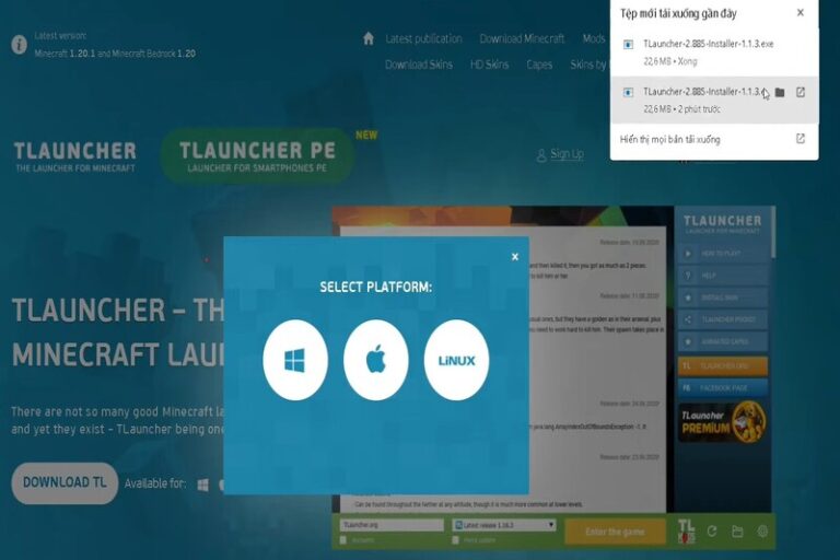 TLauncher Minecraft: Hướng dẫn A-Z cách tải, cài đặt an toàn và sử dụng