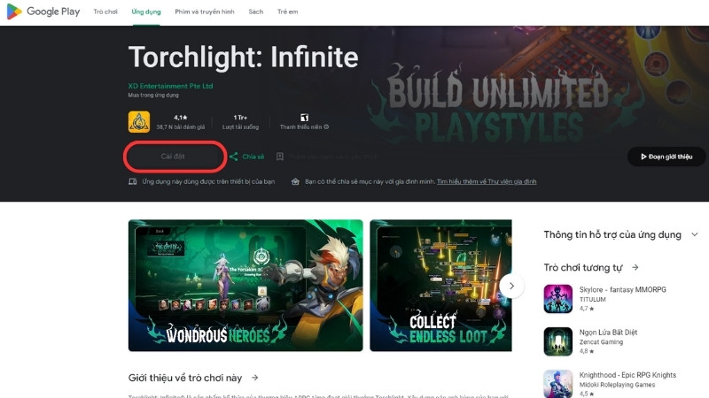Tải Torchlight: Infinite về PC, Android, iOS miễn phí