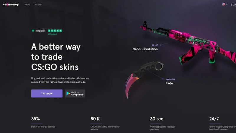 Những website hỗ trợ mua, CSGO skin trade tiện lợi, dễ dàng