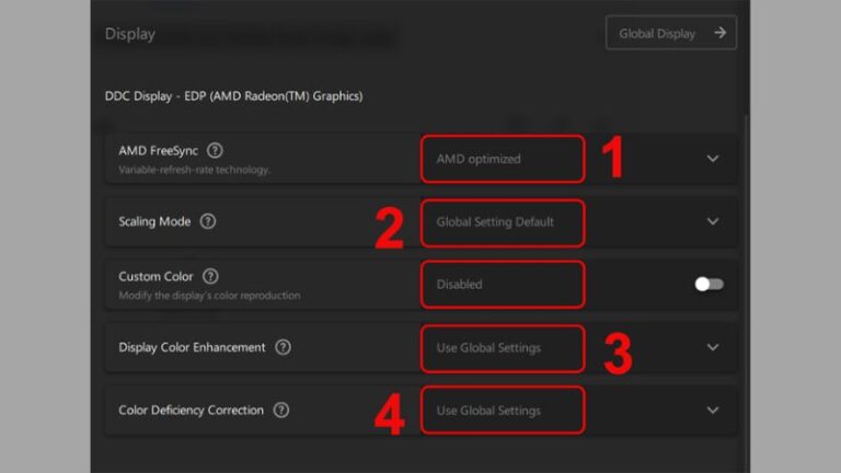 AMD Radeon Graphics: Hướng dẫn tùy chỉnh phần mềm chi tiết
