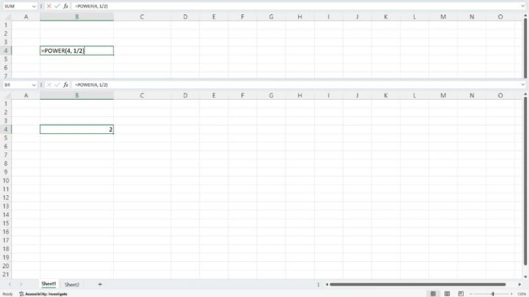 5 Cách Tính Căn Bậc 2 Trong Excel (SQRT, POWER,...) & Xử Lý Lỗi Chi Tiết