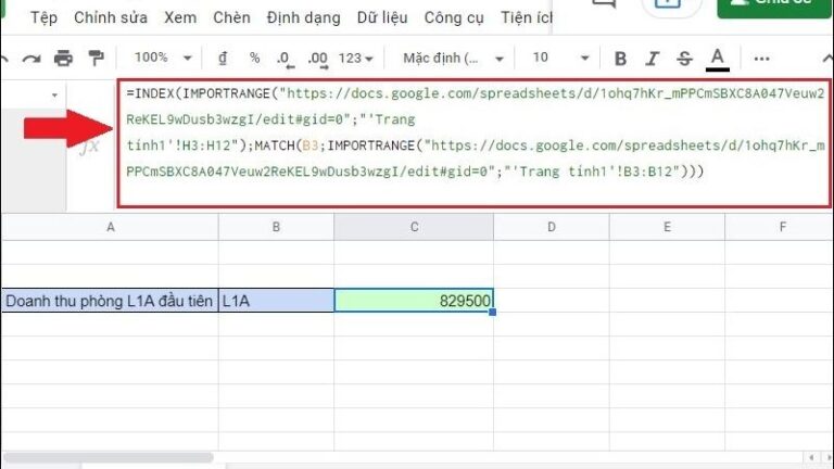 Cách dùng hàm IMPORTRANGE trong Google Sheets