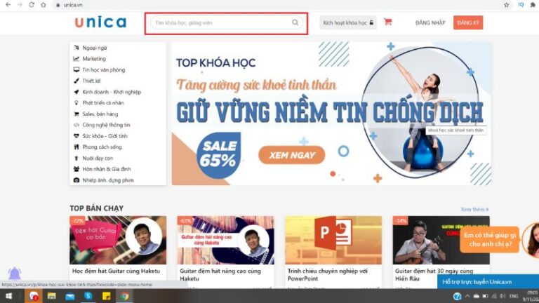Cách đăng ký tài khoản, khóa học miễn phí trên Moon chi tiết