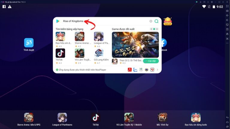 Hướng dẫn cách chơi Rise of Kingdoms trên PC bằng trình giả lập