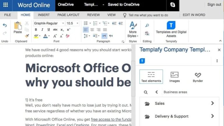 Word Online: Công cụ soạn thảo văn bản trực tuyến miễn phí